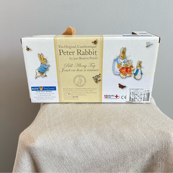 Toys | Nib Original Peter Rabbit Pull Along String Wooden Toy ...